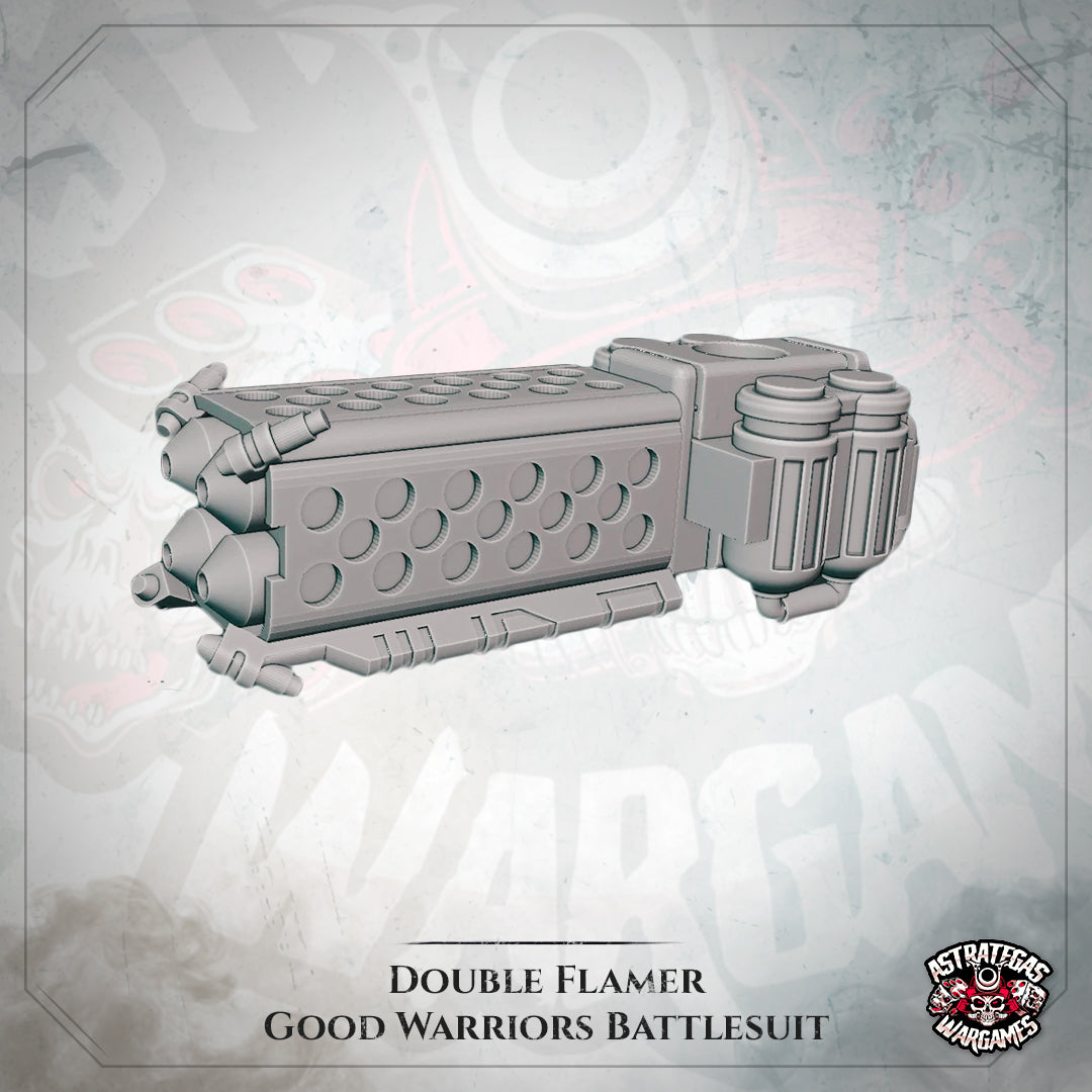 Double Flamer Good Warriors Battlesuit – Astrategas Wargames