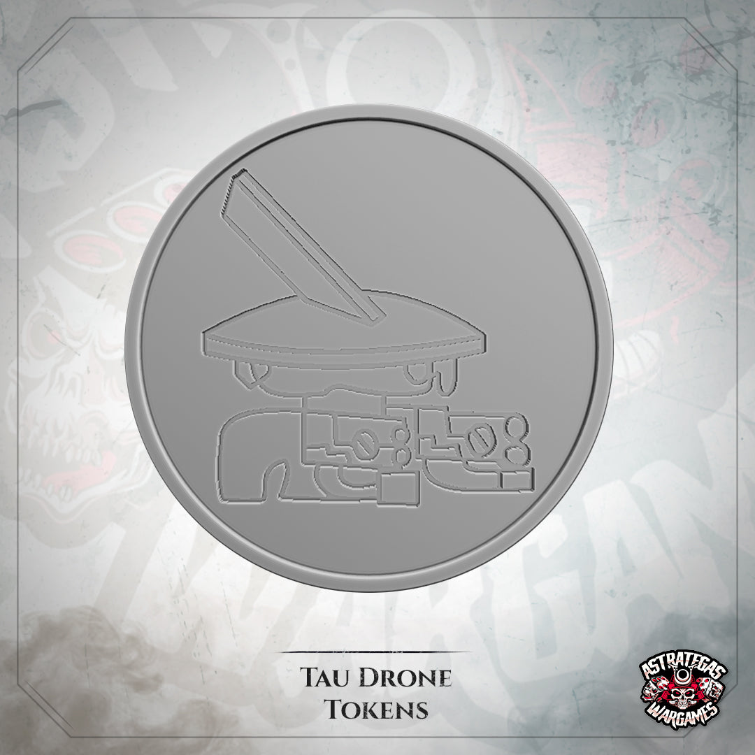 Tau Empire Drone Gun Tokens – Astrategas Wargames