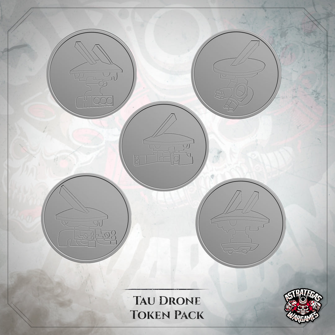 Tau Empire drone pack tokens – Astrategas Wargames